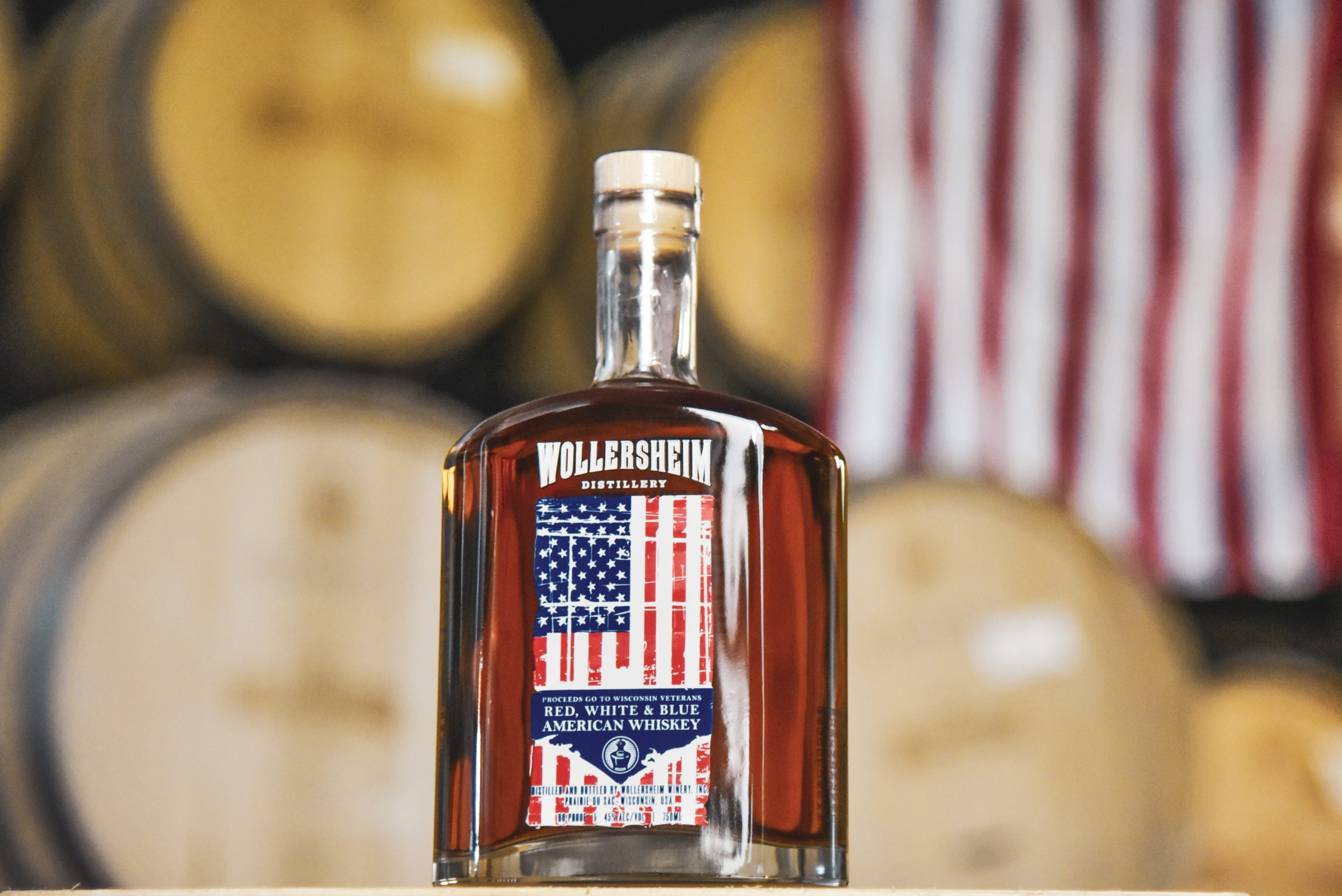 Red, White, Blue Whiskey-sold out | Wollersheim Winery, Distillery & Bistro